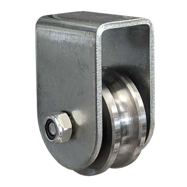 3m Schiene Rundprofil + Stahlrollen Ø 62mm | Set Bodenschiene Rund ...